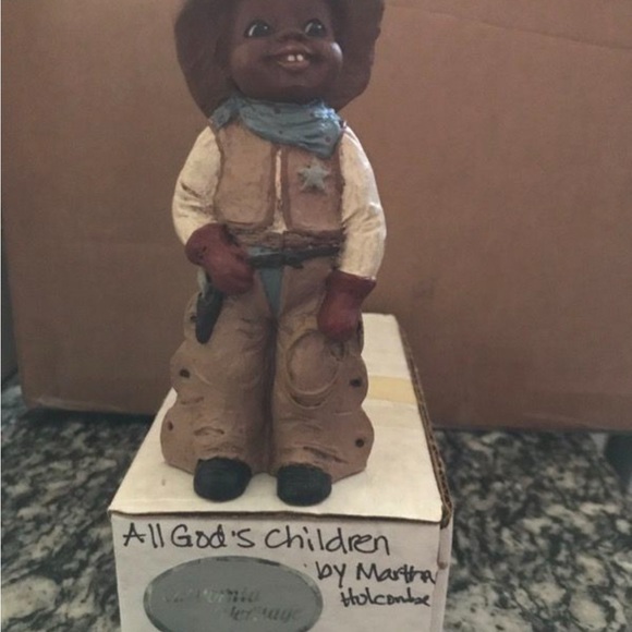Art | Vintage Martha Holcombe All Gods Children Eli Cowboy Figurine ...